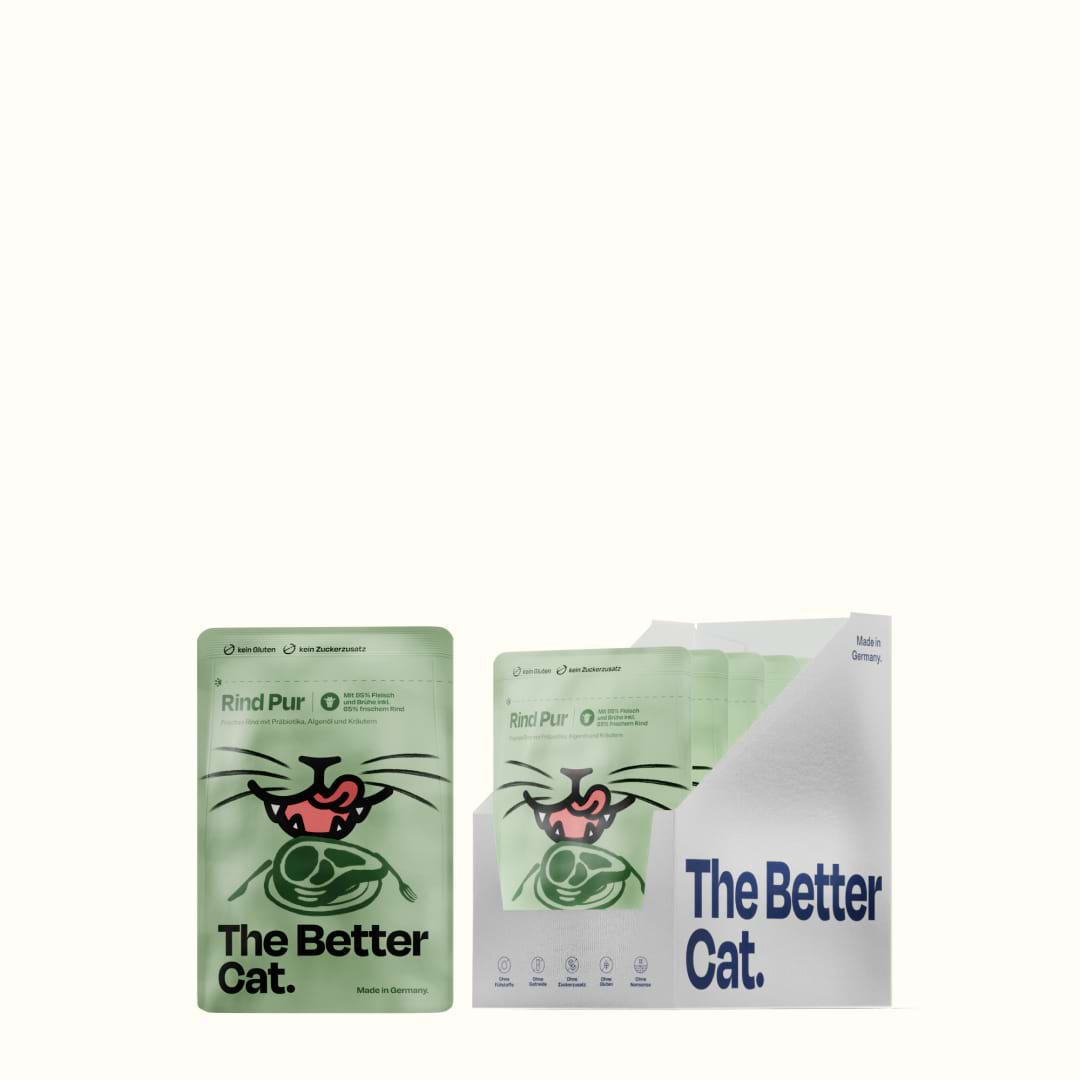 7x85g Monoprotein Rind Pur Nassfutter – The Better Cat